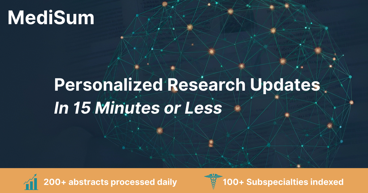 MediSum - AI-Powered Medical Literature Updates | Stay Current with ...